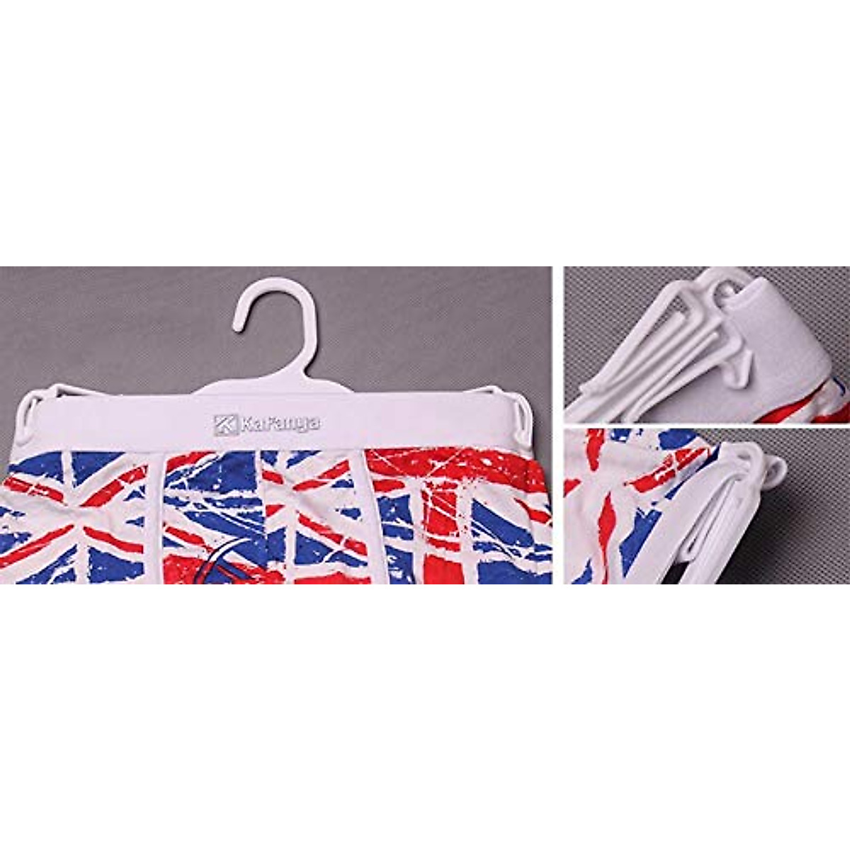 WellieSTR Plastic Hangers Sleek, Great for Bras/Panties/Underwear, 10-Inch (Pack of 50 ，Pink)