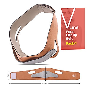 Face Slimming Strap Reusable Double Chin Reducer Adjustable Antiaging Face Lift Extra Grip Anti-wrinkle Face Slimmer V Line Face Lifting Mask Chin Strap - Orange