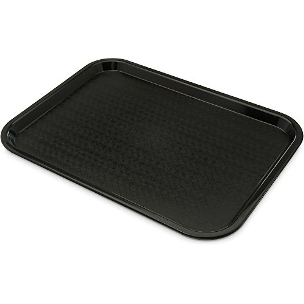 Carlisle FoodService Products CT121603 Café Standard Cafeteria / Fast Food Tray, 12" x 16", Black