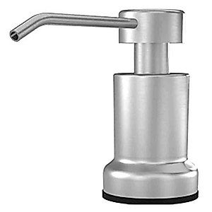 Ultimate Kitchen™ – Built-in FOAMING Soap Dispenser for Kitchen and Bathroom Countertop | Stainless Steel Foam Soap Pump with 17oz Under Counter Bottle | Installs Quickly | Satin Finish