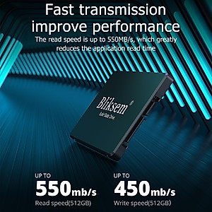 Bliksem SSD 128GB SATA III 6Gb/s Internal Solid State Drive 2.5″ 7mm(0.28″) 3D NAND TLC Chip Up to 550 Mb/s for Laptop and Pc KD650 (Black 128GB)