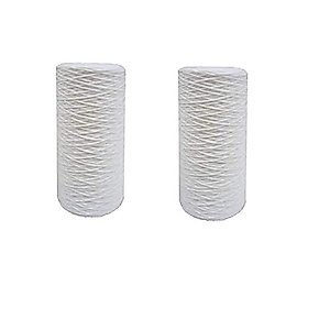 CFS 5 Micron 4.5inches x 10inches Whole House Sediment String Water Filter Replacement Cartridge Compatible with 84637, WPX5BB97P, PC10, 355214-45, 355215-45, WP10BB97P WP5BB97P, 2-Pack