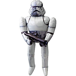 Anagram Storm Trooper Airwalkers Foil Balloon, 70", Multicolored