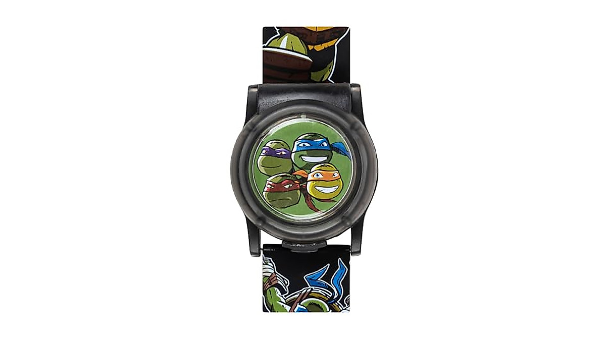 Nickelodeon TMNT Kids Digital Watch with LED Lights & Pop Open Top