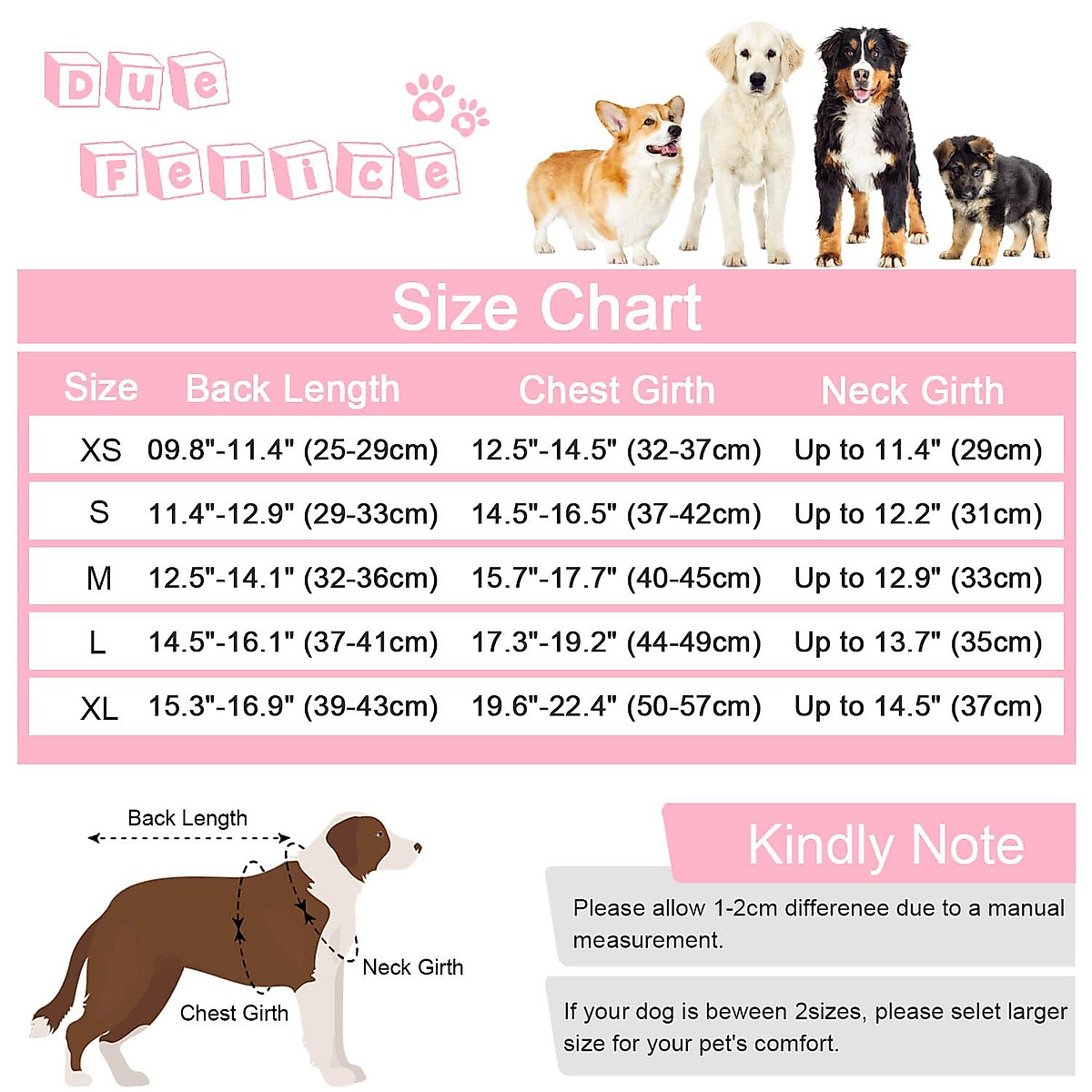 Due Felice Dog Surgery Suit Female Spay Recovery Suit for Dogs Surgical Recovery Suit for Female Dog Neuter Recovery Suit Male Dogs Onesie for Surgery Fits Small Medium Dog Love/Flower/X-Small