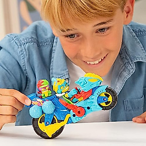 SUPERTHINGS Turbo Ice Scooter with Catapult Ice Cream Ball Launcher, Includes 1 Kazoom Kid and 1 SuperThing