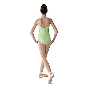 Mirella Women's Princess Seam V-Front Camisole Dance Leotard,Seafoam,Medium/Long