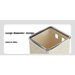 Qushy Floating Shelves Wall Bin Organizer Adhesive Wall Mounted Plastic Storage Organizer No Drilling Hanging Storage Containers Makeup Organizer Shelf for Office, Kitchen, Home