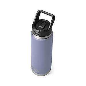 YETI Rambler 26 oz Bottle, Vacuum Insulated, Stainless Steel with Straw Cap, Cosmic Lilac