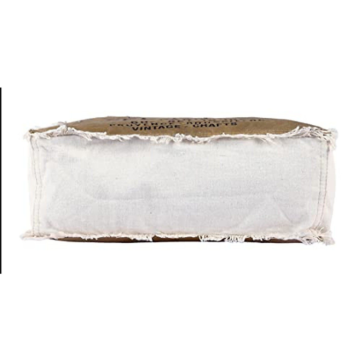 VINTAGE CRAFTS Bags Sel De Mer Upcycled Canvas Hand Bag Upcycled Canvas & Cowhide Tote Bag Radiant Leather Bag