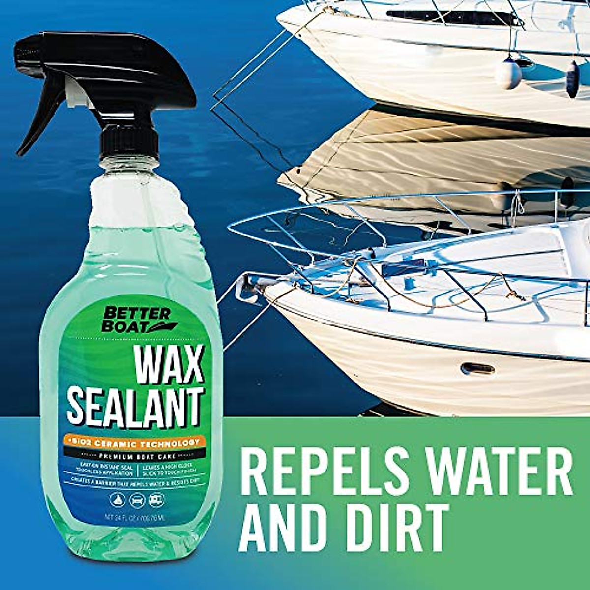 Spray Wax Sealant Hybrid Ceramic Coating Spray SiO2 Technology Ceramic Wax Water Spot Reducer Boat Jet Ski Auto Car Wax & Marine Coating Exterior Care Products Ceramic Spray Wax Detailing Accessories