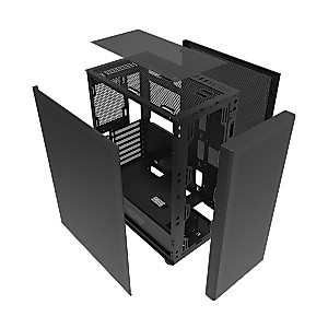 darkFlash DLC29 All Mesh PC Case ATX Mid Tower Case High Cooling Performance High Compatibility Gaming Case with USB 3.0 Type-C Interface (Black)