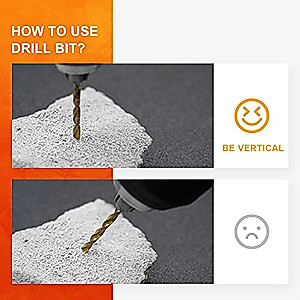 AugTouf 1/8" Titanium Drill Bits (10pcs), 4341 HSS 135° Metal Drill Bits for Wood, Metal, Steel, Plastic, Aluminum Alloy