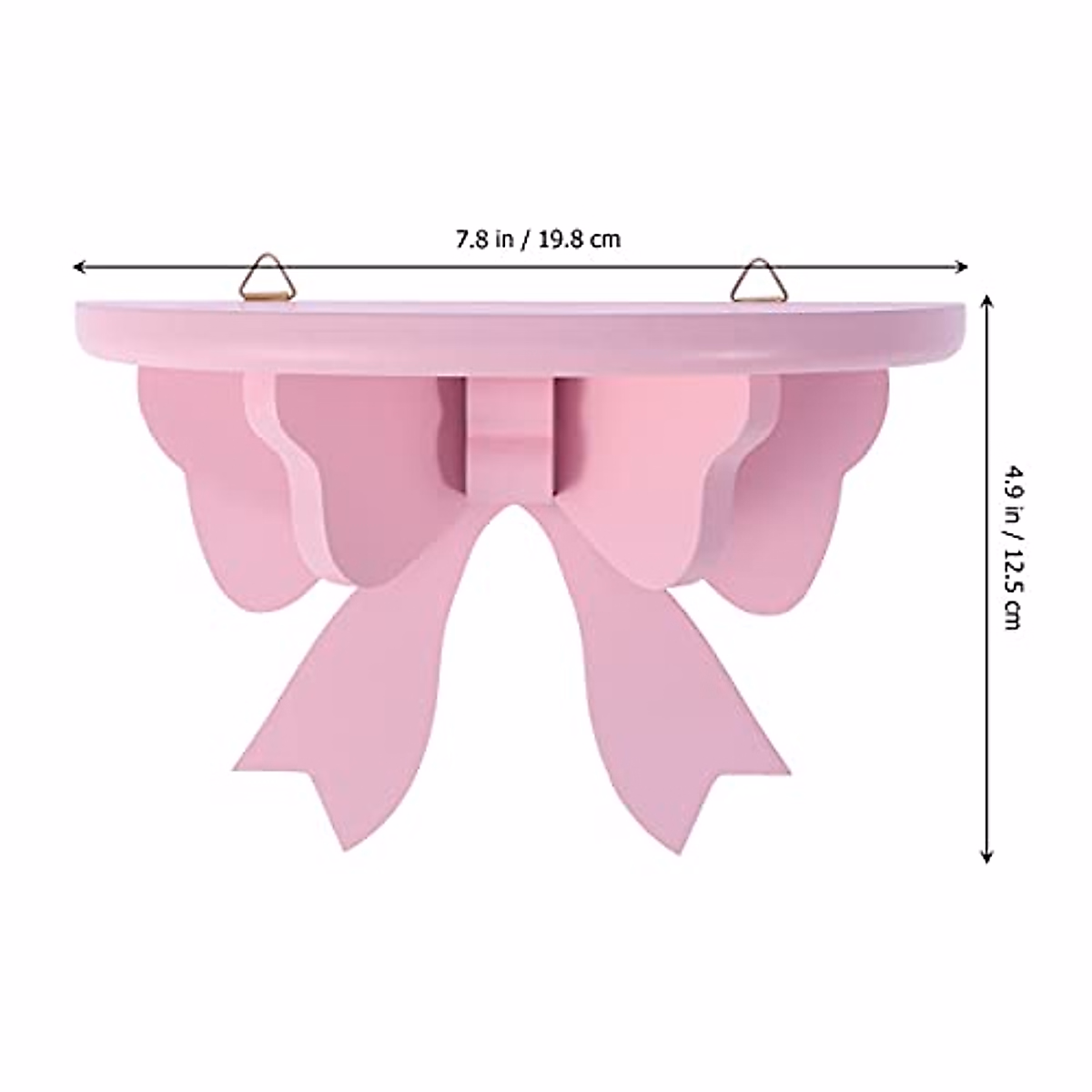 Cabilock Floating Shelves Semi Circle Ledge Wood Shelves Wall Mounted Storage Shelves Display Stand Racks for Book Collectibles Nursery Room