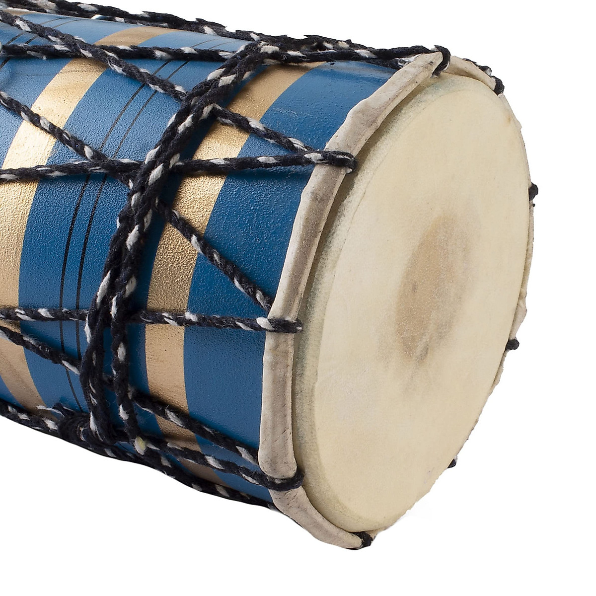 Handmade Wooden & Leather Classical Indian Folk Tabla Drum Set Hand Percussion Drums World Musical Instruments Punjabi Dhol Dholak Dholki 8 x 6 Inches Fun Birthday Housewarming Gift Ideas