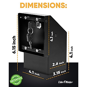 Elder Welder® Wall Outlet Hidden Safe with Key Lock | The Sneaky Way to Trick Thieves | Easy to Install | 100% Real Wall Plate | Wall Hidden Safe for Money | Elevated Choice Over Book Safe or Can Safe