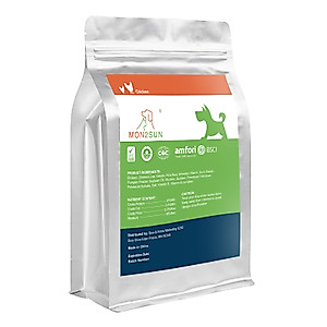 MON2SUN Rawhide Free Dog Treats, 2.75 Inch Real Chicken Wrapped Bones for Puppy and Small Dogs, Soft and Healthy Dog Snacks with Added Vitamins, 14.1oz (16 Count-Pack of 1)