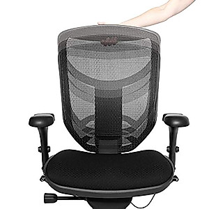 Workpro™ - Chair - Quantum 9000 Series Mid-Back Mesh/fabric Chair Black/sky x x 28" D - 43-3/4" H x 29-1/2" W - 28" x 29