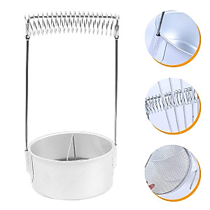 Gadpiparty Cleaner Hanging Container Barrel for Holder Metal Stand Art Bucket Tank Useful Painting Pen with Washer Oil Paintbrush Watercolor Paint Hanger Cleaning Brush Calligraphy Drying