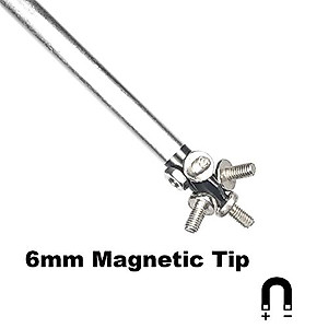 Slotted and Phillips Screwdriver, PH2 12" Long Cross-head Screwdriver & Flat Blade Screwdriver, 2 Packs Magnetic Screwdriver with Rubber Handle