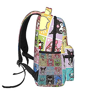 Cute Backpack, Cartoon Lightweight Backpacks Large Capacity Portable Outdoor Travel Backpack Laptop Bag