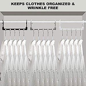 Closet Organizers and Storage,12 Pack Sturdy Closet Organizer Hanger for Heavy Clothes,Upgraded Closet Storage Space Saving Hangers,Magic Closet Organization Clothe Hanger,College Dorm Room Essentials