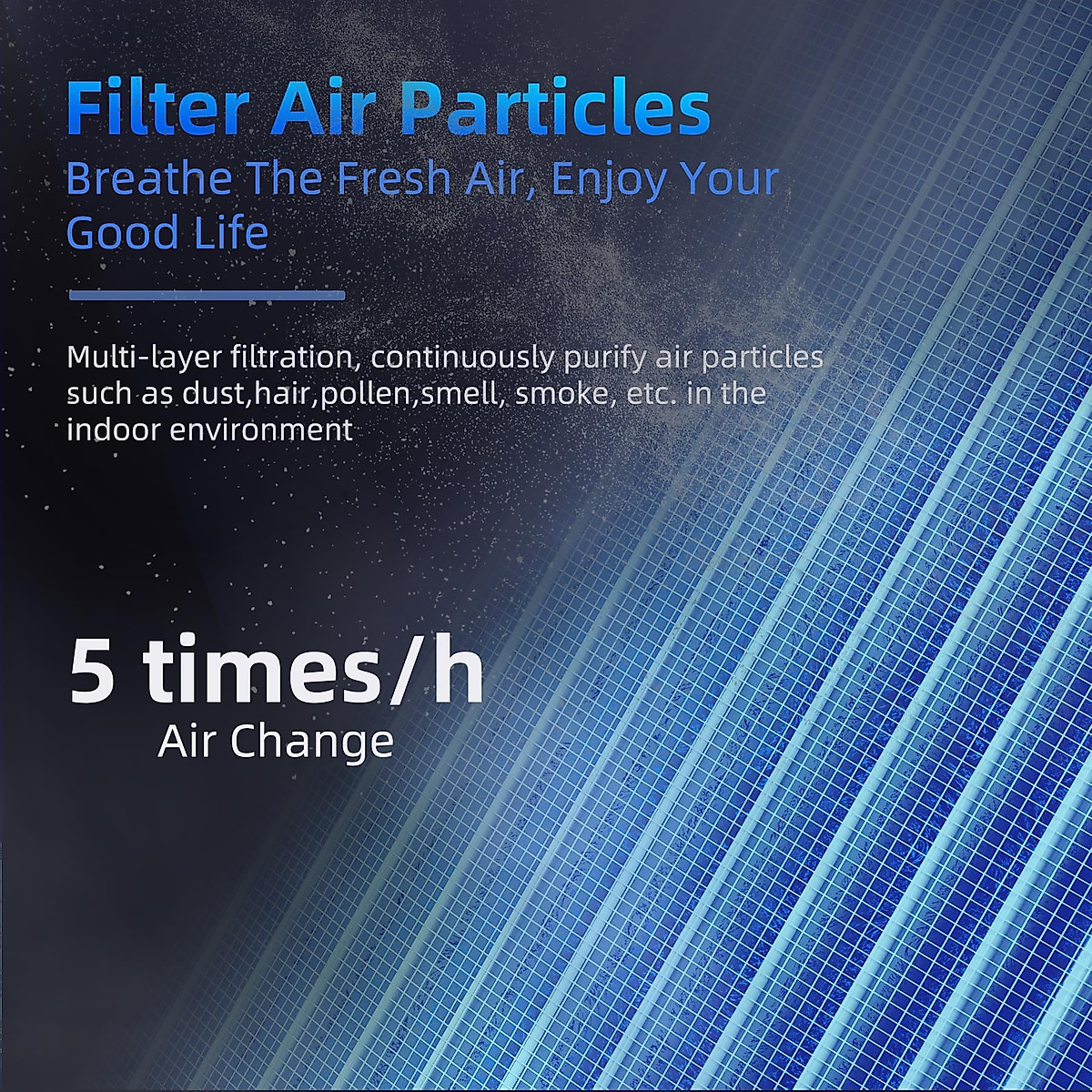 AROEVE Air Purifier with Three Filter(One Basic Version & Two Pet Dander Version)