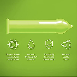 LifeStyles Ultra Sensitive Natural Feeling Lubricated Latex Condoms, 12 Count (Packaging May Vary)