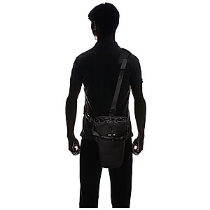 Snow Peak's Stake Shoulder Bag, UG-450, Polyester, PVC, Nylon, EVA, for Carrying Solid Stakes, Camping Product, Designed in Japan, Lifetime Product Guarantee, One Size, Black