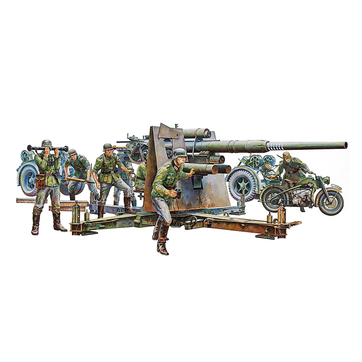 Tamiya Models German 88mm Gun Flak 36.37 Model Kit