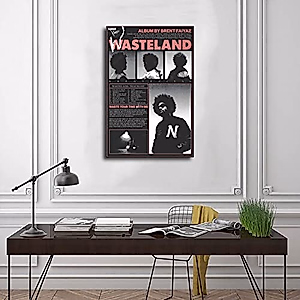 YGULC Brent Poster Faiyaz Wasteland Music Album Cover Canvas Poster Bedroom Decor Sports Landscape Office Room Decor Gift Unframe: 12x18inch(30x45cm)
