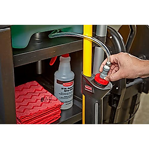 Rubbermaid Commercial Products Pulse High-Capacity Liquid Caddy, 2-Gallon, Compatible with Rubbermaid Pulse System Mopping Equipment, 14-1/8" x 8-3/4" x 10-5/8", White