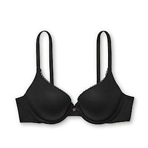 Victoria's Secret Perfect Shape Push Up Bra, Full Coverage, Padded, Bras for Women, Body by Victoria Collection, Black (38D)