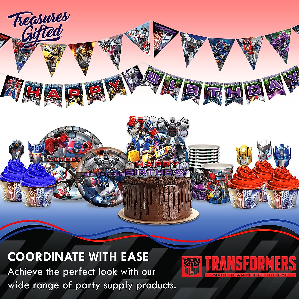 Transformers Cake Topper - Officially Licensed Party Decorations