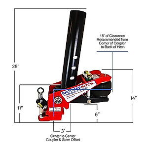 Shocker Gooseneck Air Hitch & Coupler for Gatormade Trailers, 3-15/16"RND AnglePin 2-5/16"Ball Coupler