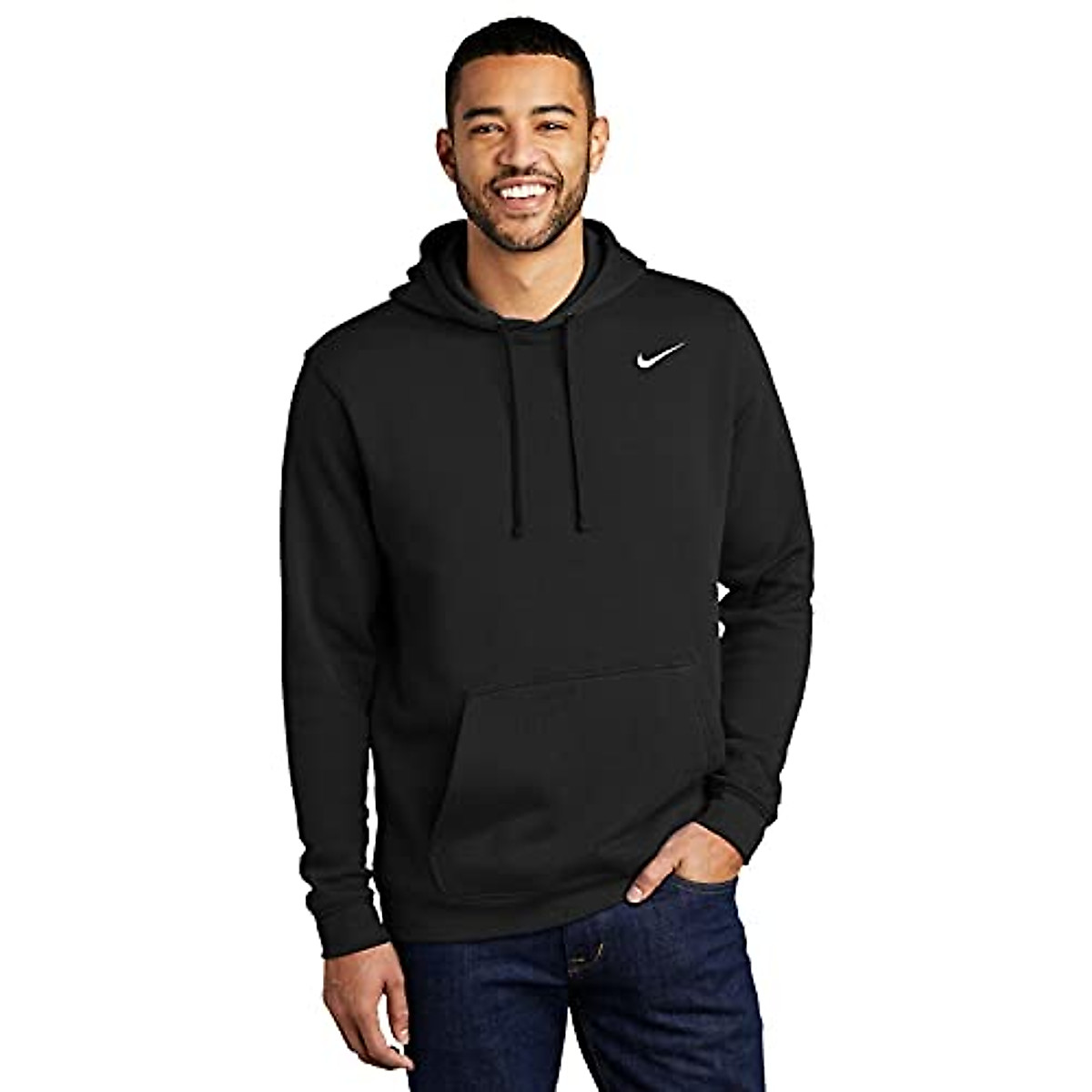 Nike Men's Hoodie Black/White nkCJ1611 010 (Large)