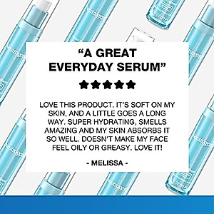 Neutrogena Hydro Boost Hydrating Hyaluronic Acid Serum, Oil-Free and Non-Comedogenic Face Serum Formula for Glowing Complexion, Oil-Free & Non-Comedogenic, 1 fl. oz