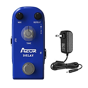 AZOR Vintage Analog Delay Guitar Effect Pedal with Power Adapter True Bypass