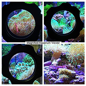 Aquarium Choice Aquarium Magnifier Magnetic Viewer with Special Auxiliary Cleaning Fish Tank Function