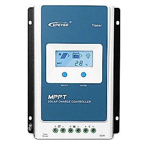 EPEVER MPPT Solar Charge Controller 40A Max PV 100V, 12V/520W, 24V/1040W, Common Negative Grounding, Work for Lead-Acid Sealed /Gel(AGM)/Flooded and Lithium Battery Charging(MPPT 40A)