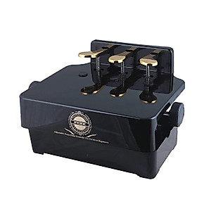 Sound harbor Piano Pedal Extender Adjusted Piano Foot Pedal Extender for Kids,Design with 3 Pedal Black