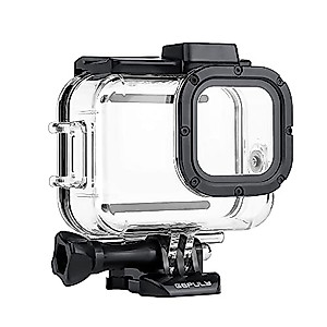 GEPULY Waterproof Housing Case for GoPro Hero 9 10 11 Black, 60m Underwater Protective Dive Housing Shell with 2 Cold Shoe Adapter and Bracket Accessories for Go Pro Hero 11 10 9 Black Cameras