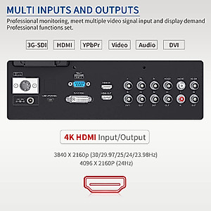 SEETEC P173-9HSD-RM 17.3" 7RU Rack Mount Broadcast LCD Monitor Full HD 3G-SDI/HDMI with 1920×1080 3G-SDI HDMI AV YPbPr