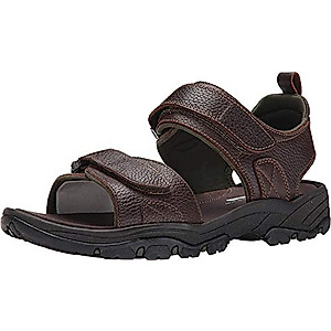 Rockport Men's Rocklake Flat Sandal, Brown/Brown, 11.5 W US