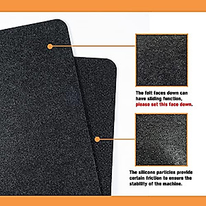 Heat Resistant Mat for Air Fryer, 2 Pcs Heat Resistant Pad Countertop Protector Mat Coffee Maker Mat for Countertops with Sliding Function for Air Fryer, Blender, Coffee Maker, Toaster
