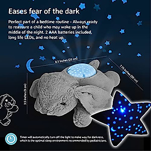 Cloud b Calming Mini Nightlight Star Projector | Gentle Brightness | 3 Colors | 1 Constellation | Auto-Shutoff | Dream Buddies Benny The Bunny