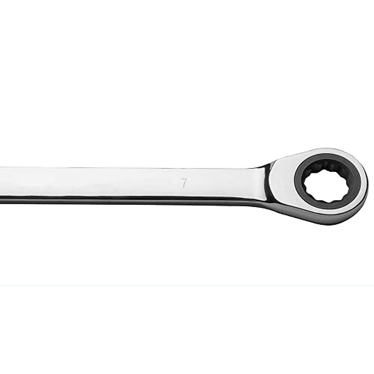FLZOSPER 7mm Metric Ratchet Wrench,Box End Head 72-Tooth Ratcheting Combination Wrench Spanner
