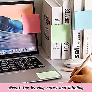 Sticky Notes 3x3 Inches Bulk 28 Pack 2800 Sheets Colored Self-Stick Pads, 100 Sheets/Pad, 4 Bright Colors (Yellow, Green, Pink, Blue) for Office Supplies, School, Home