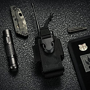 VIPERADE Radio Holster, MOLLE Radio Pouch for Vest, Universal Walkie Talkie Holster Radio Holder for Duty Belt, Police Radio Holder Tactical Radio Pouch for Baofeng, Motorola