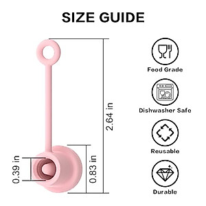 Alwenid 6PCS Straw Cover Cap for 6 to 10mm Straw of Stanley, Simple Modern, Yeti, Owala, Hydro Flask, Reduce, and All Brands Tumbler Straw, Dishwasher Safe, BPA Free and Dust Proof